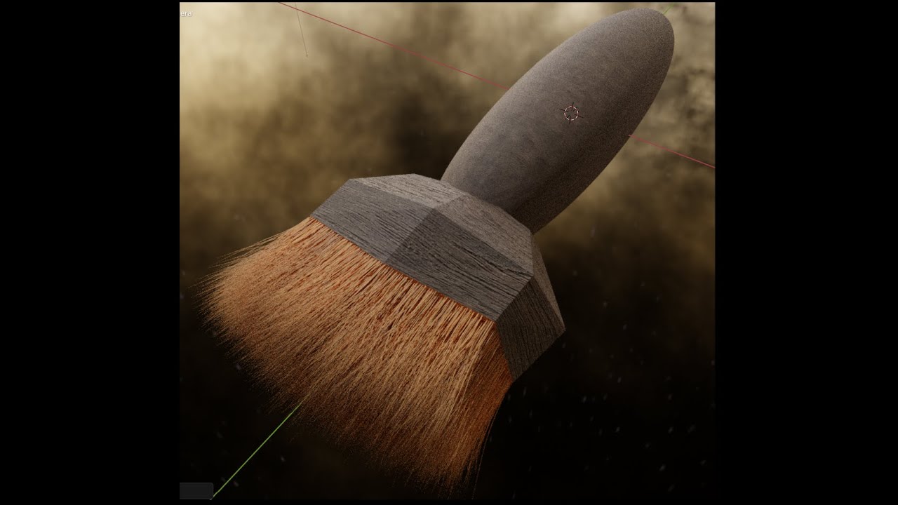 (Blender3DModeling) How To Make A Paintbrush By 3D Modeling - YouTube