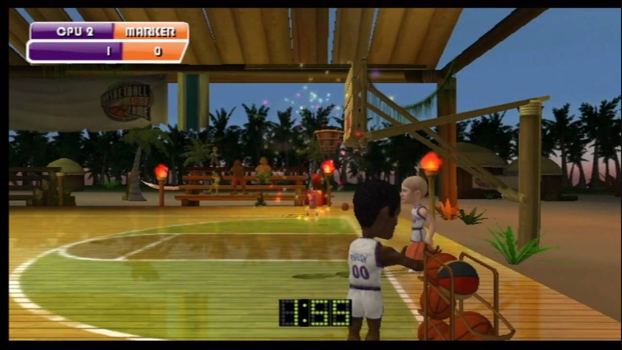 Hall of Fame Ultimate Hoops Challenge (Wii) Three Point Contest - YouTube