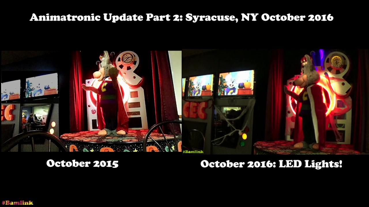 Animatronic Update: Part 2 LED Lights! Chuck E. Cheese's Studio C Beta ...
