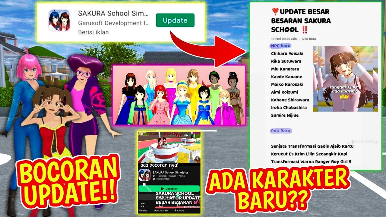 SAKURA UPDATE!! BAKAL ADA KARAKTER DAN BAJU BARU!? KAPAN? BOCORAN ...