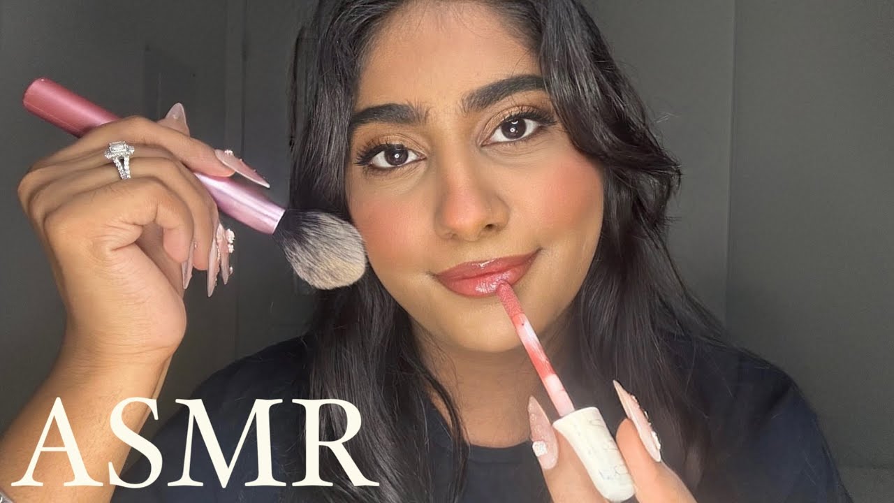 ASMR GRWM (Get Ready With Me) | Skincare, Makeup, Face Touching, Whispering, Personal Attention ...