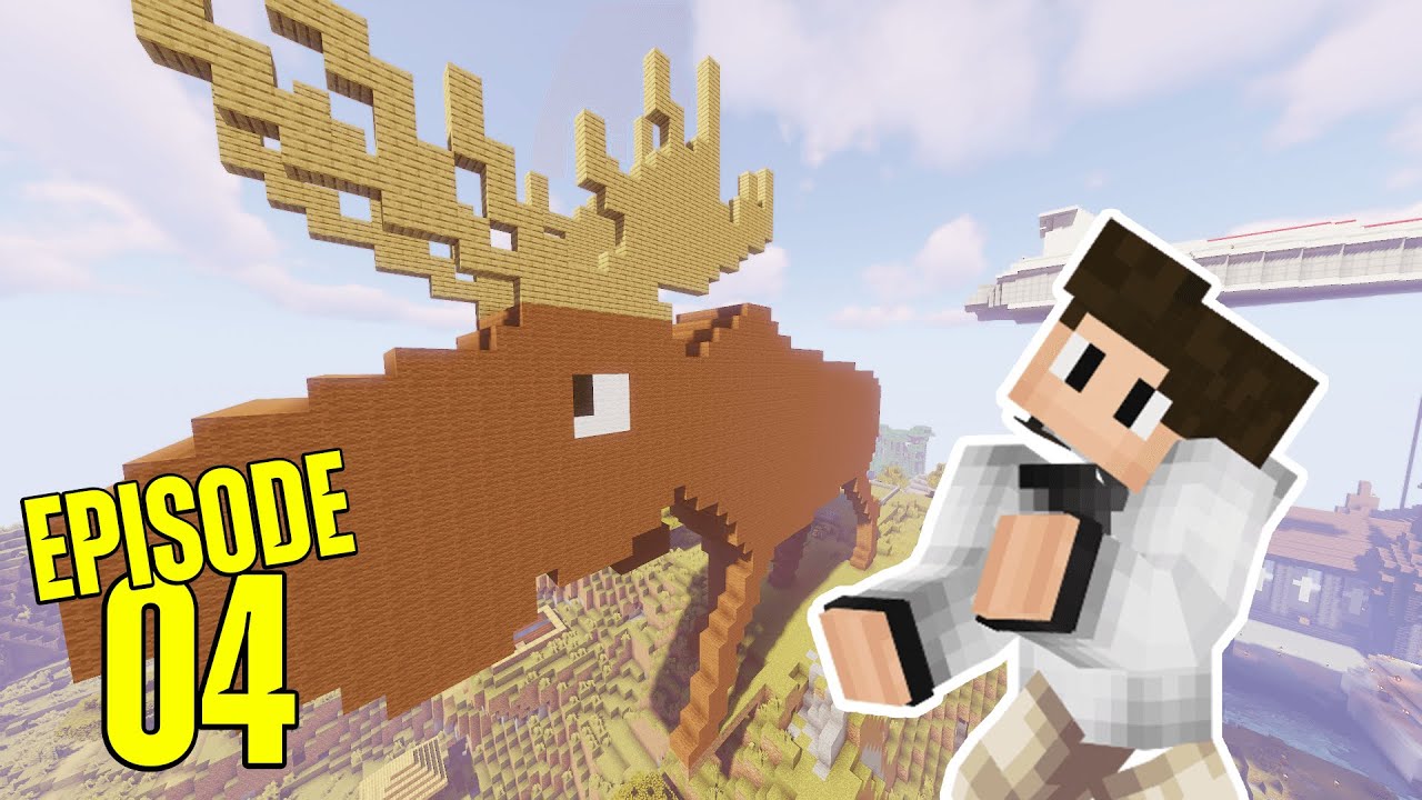 BABA THE MOOSE! Minecraft Survival Episode 4 - YouTube