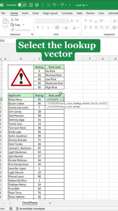How to Look Up Values in Excel‼️ #excel #exceltips - YouTube
