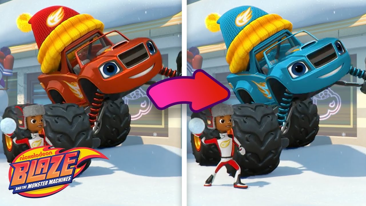 Spot the Difference #3 w/ Blaze! 🔎 Winter Edition ️ | Blaze and the ...