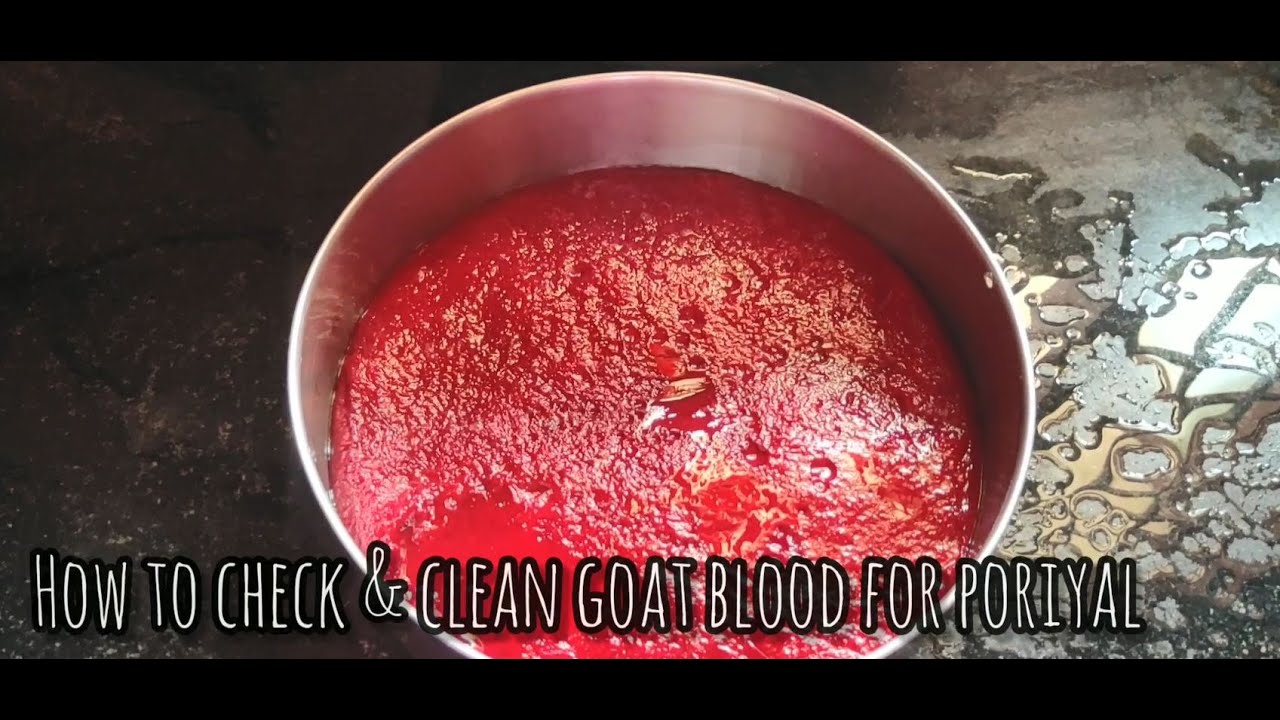 How to check, Buy & clean Goat (Lamb )Blood at home|ஆட்டு ரத்தம் ...