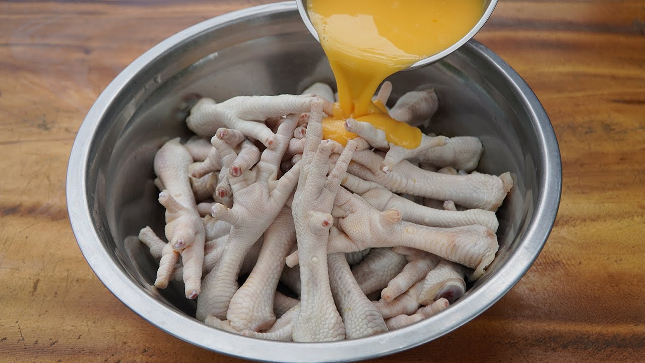 Crispy Fried Chicken Feet | Deep Fried Chicken Feet | Eating Crispy ...