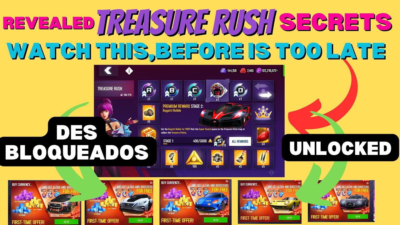 Asphalt 8 Gameplay / How to win the treasure rush - YouTube