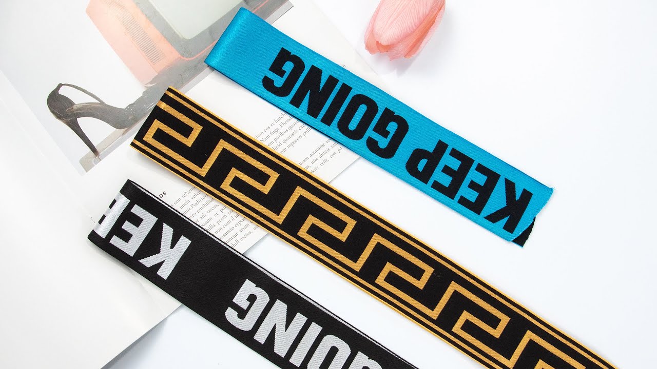 Custom logo elastic band - YouTube