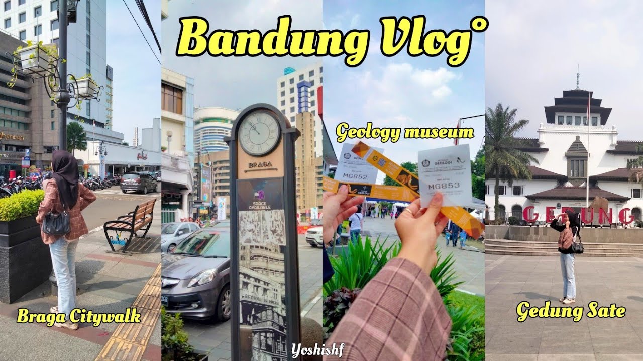 bandung vlog°⛅ Braga Citywalk, Geology Museum, Lansia park, Gedung Sate ...