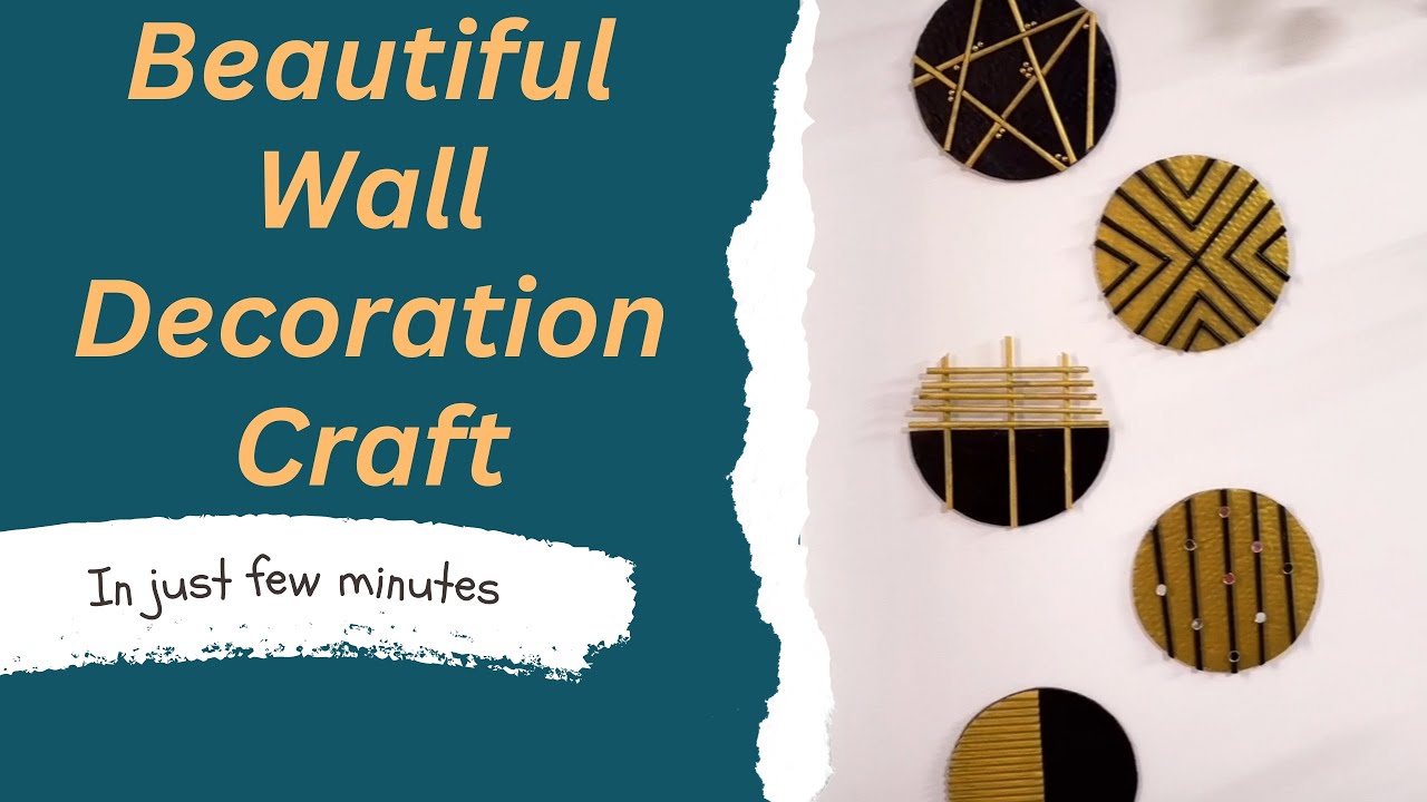 Beautiful Wall Decoration Craft || 5 Minutes Craft || DIY Craft ...