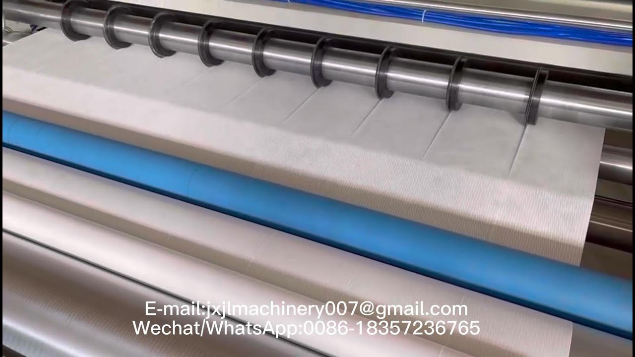 JL-FD1800 Adjustable Line Distance Non Woven Roll Perforating Slitting Rewinding Machine - YouTube
