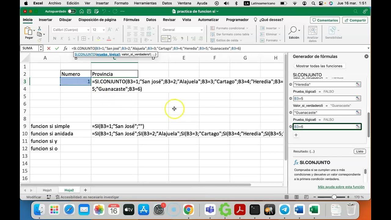 si, si anidado y si conjunto - YouTube