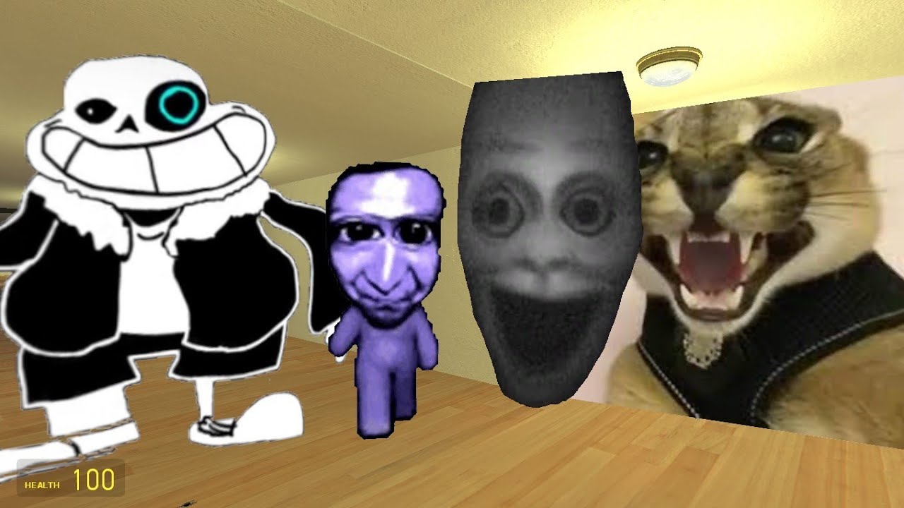 Floppa, Ao Oni, Juggler and Sanes Nextbot Gmod - YouTube