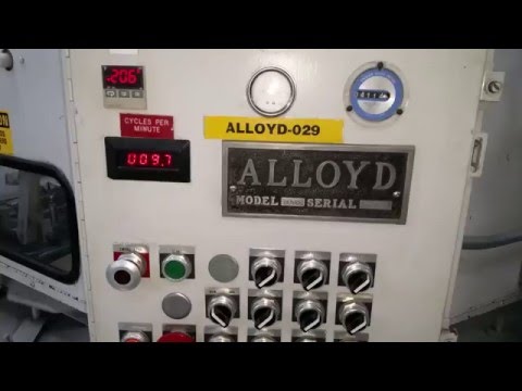ALLOYD BLISTER MACHINE MODEL 6SCBE - YouTube