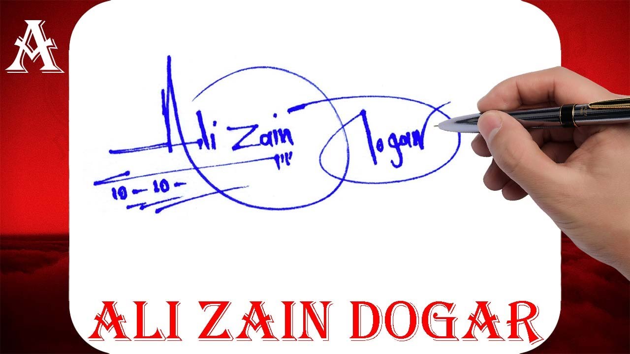 How to signature your name | Autograph | Billinioare signature | Ali ...