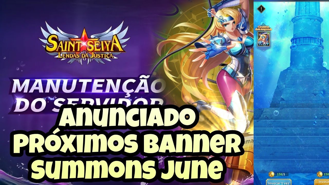 Notas de Atualização e Summons June de Camaleão Saint Seiya Lendas da ...