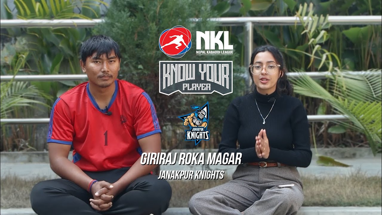 Giriraj Roka Magar | Janakpur Knights | Nepal Kabaddi League - YouTube