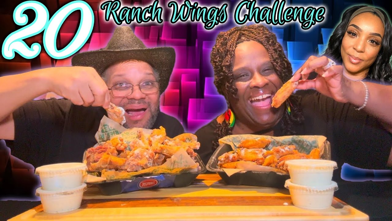 We're TAKING ON THE 20 RANCH WING CHALLENGE by @NenesMunchies-n8z - YouTube