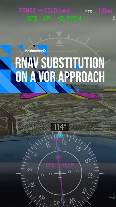RNAV substitution on a VOR approach. #aviation #pilot #ifr # ...