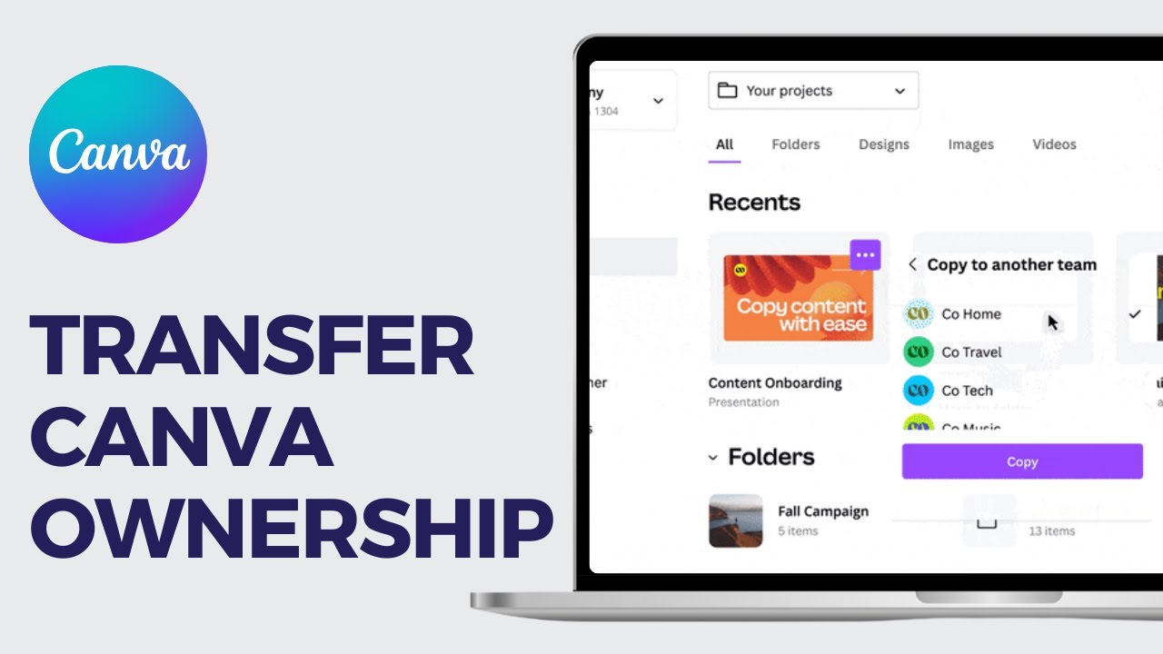 How To Transfer Your Canva Design To Another Canva Account in Less ...