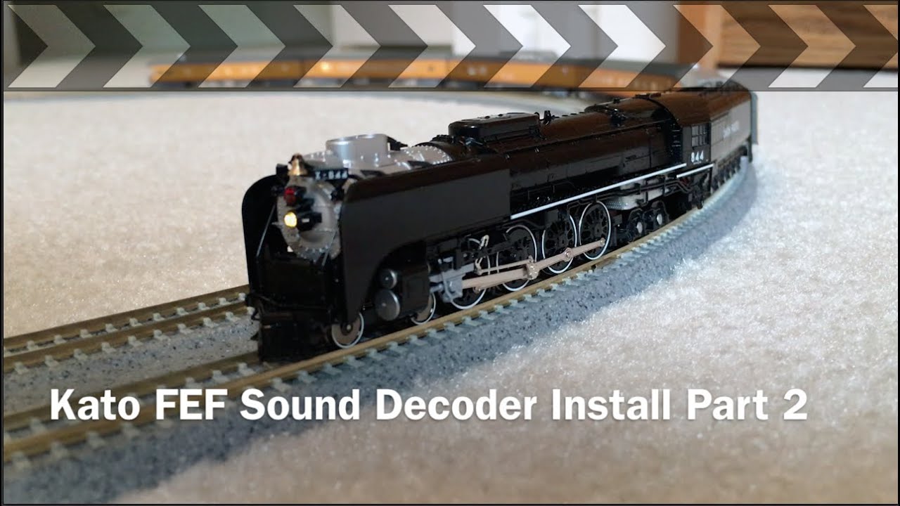 Kato FEF Sound Decoder Installation Part 2 of 2 - YouTube