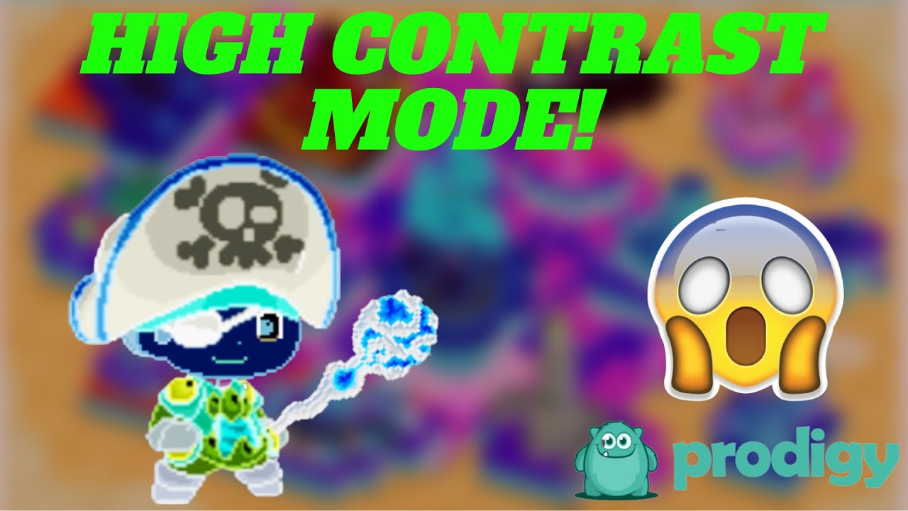 Playing Prodigy on HIGH CONTRAST MODE! - YouTube