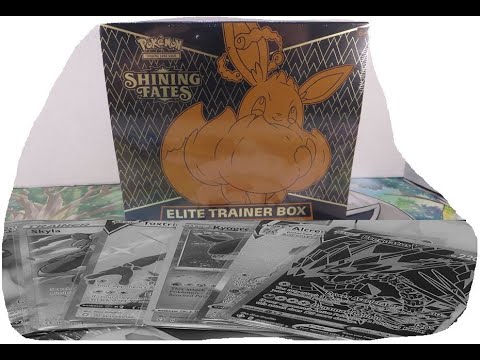 pokémon Unboxing shining fate ELITE TRAINER BOX + Bonus - YouTube