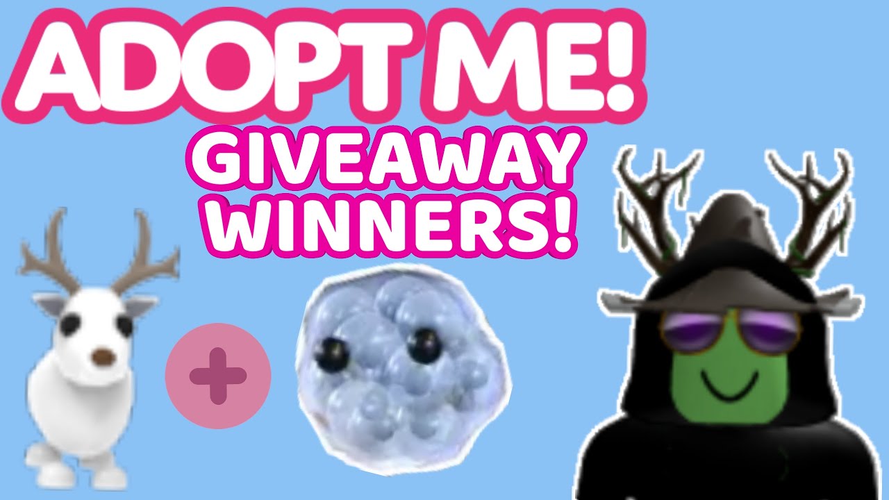 ADOPT ME GIVEAWAY TIME ! WINNERS + NEW GIVEAWAY 🐸🍼 - YouTube