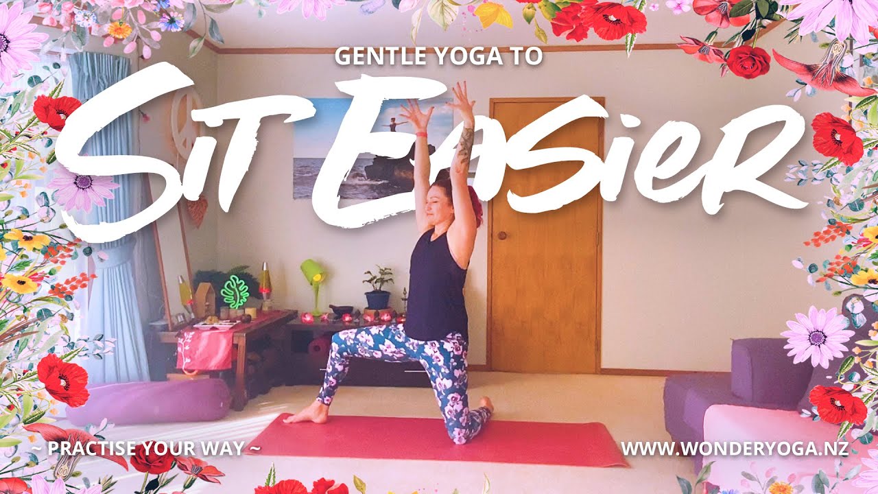 YOGA to SIT EASIER // Zoom video // Wonder Yoga - YouTube
