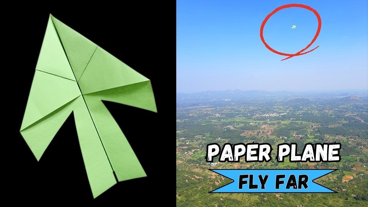 WORLD RECORD Paper Airplane — Flies Over 200 Feet! | How to Fold ...