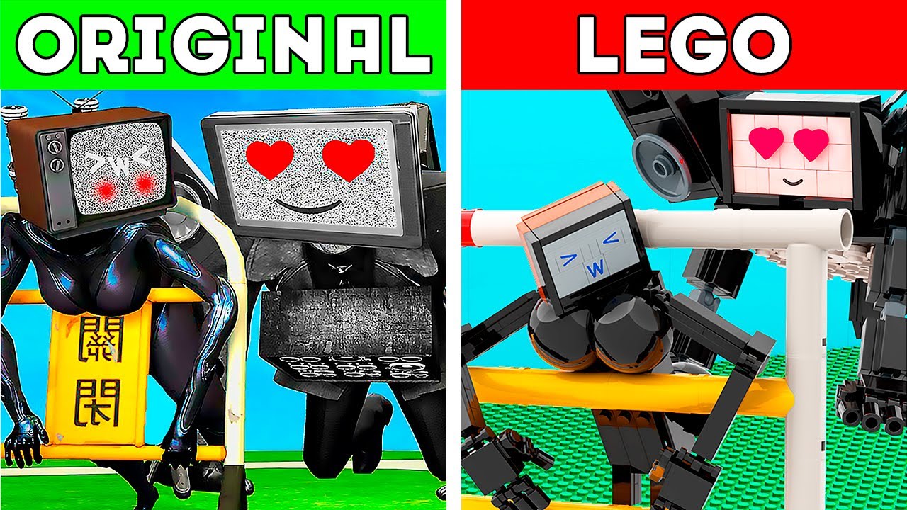 LEGO ALL Characters in Skibidi Toilet: Noob, Pro, HACKER! | Skibidi ...