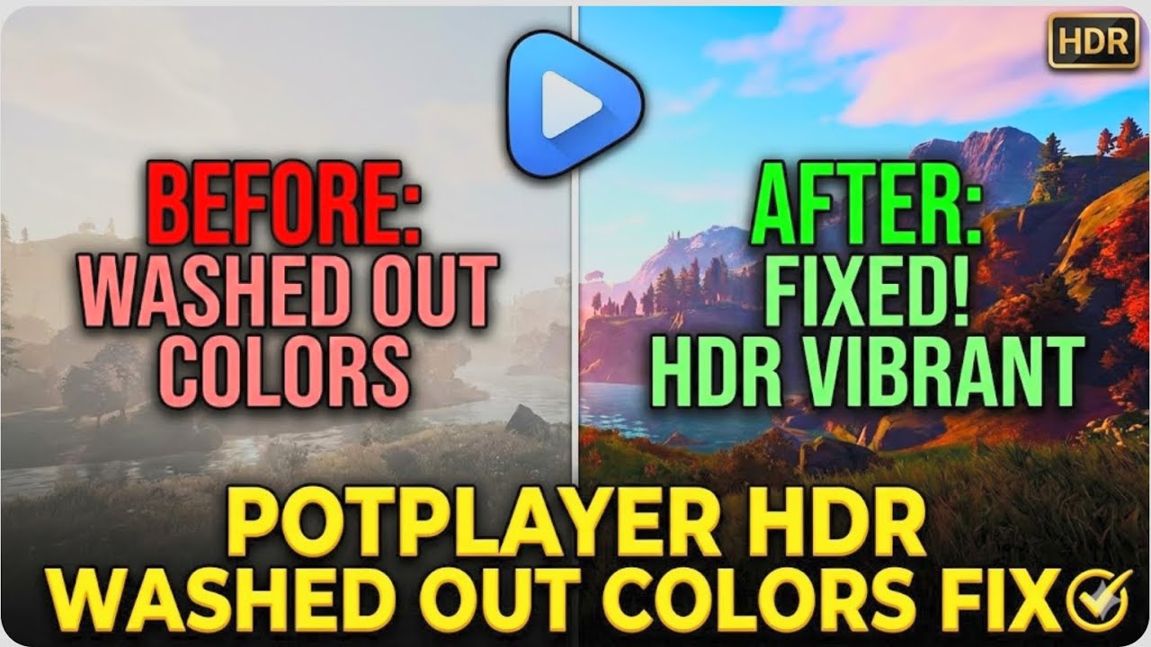 PotPlayer Washed Out HDR Colors Fix #PotPlayer#HDRFix#WashedOutColors - YouTube