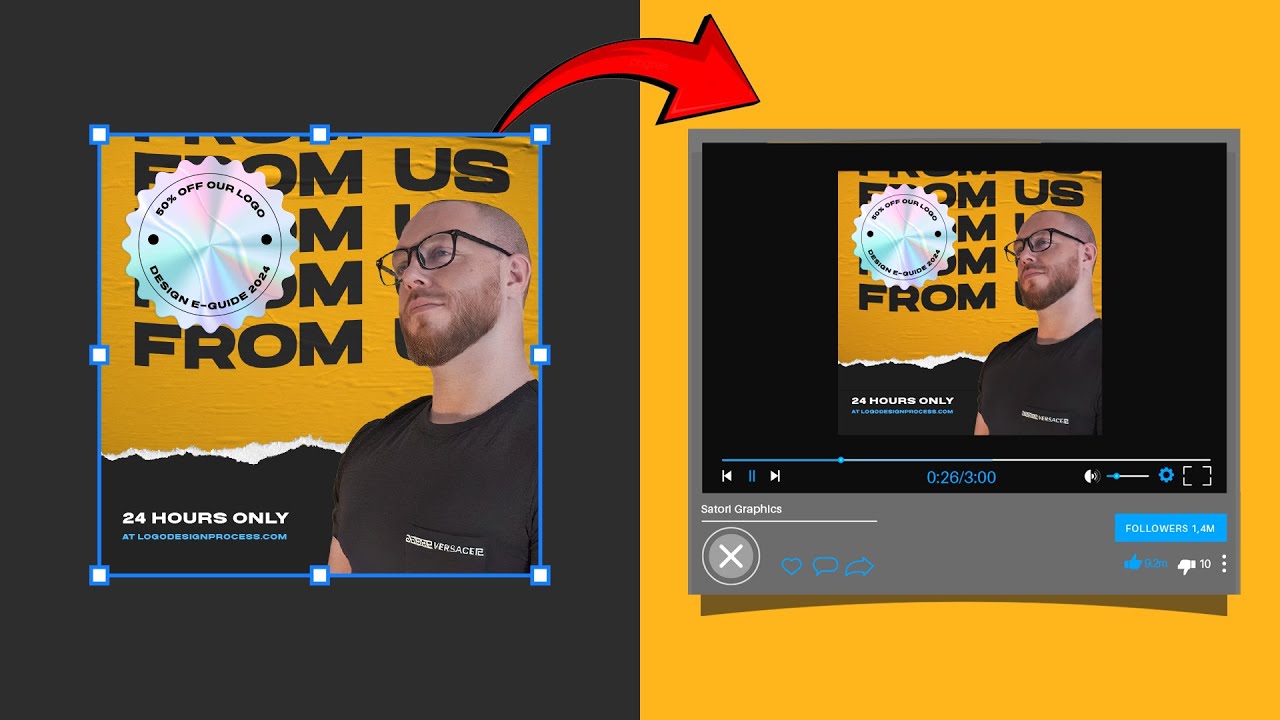 I Converted A Static Design Into Motion Graphics FAST! - YouTube