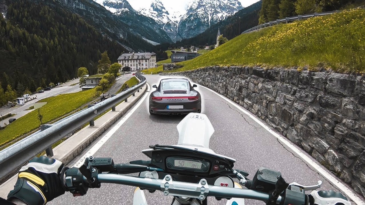 Supermoto Street Race in Italy | Husky Army - YouTube