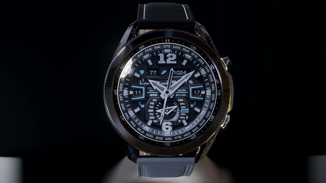 Galaxy Watch 4 Tactical watch face by WatchBase. - YouTube