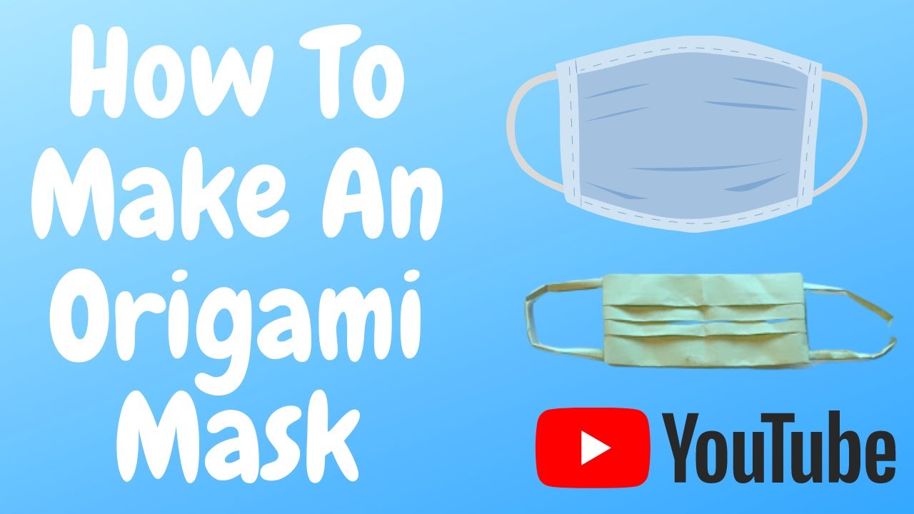 How to make an ORIGAMI FACE MASK 😷 l Easy Origami FACE MASK | DIY ...