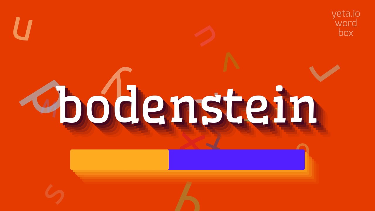 How to say "bodenstein"! (High Quality Voices) - YouTube