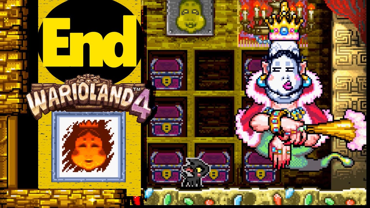 [GBA] WARIO LAND 4 - Normal ENDING | GOLDEN Diva Boss Fight | 🤫 First ...