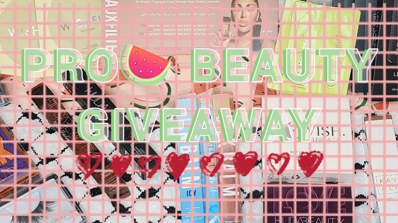 Pro🍉(Palestine) Beauty Giveaway - $454 products from Huda Beauty ...