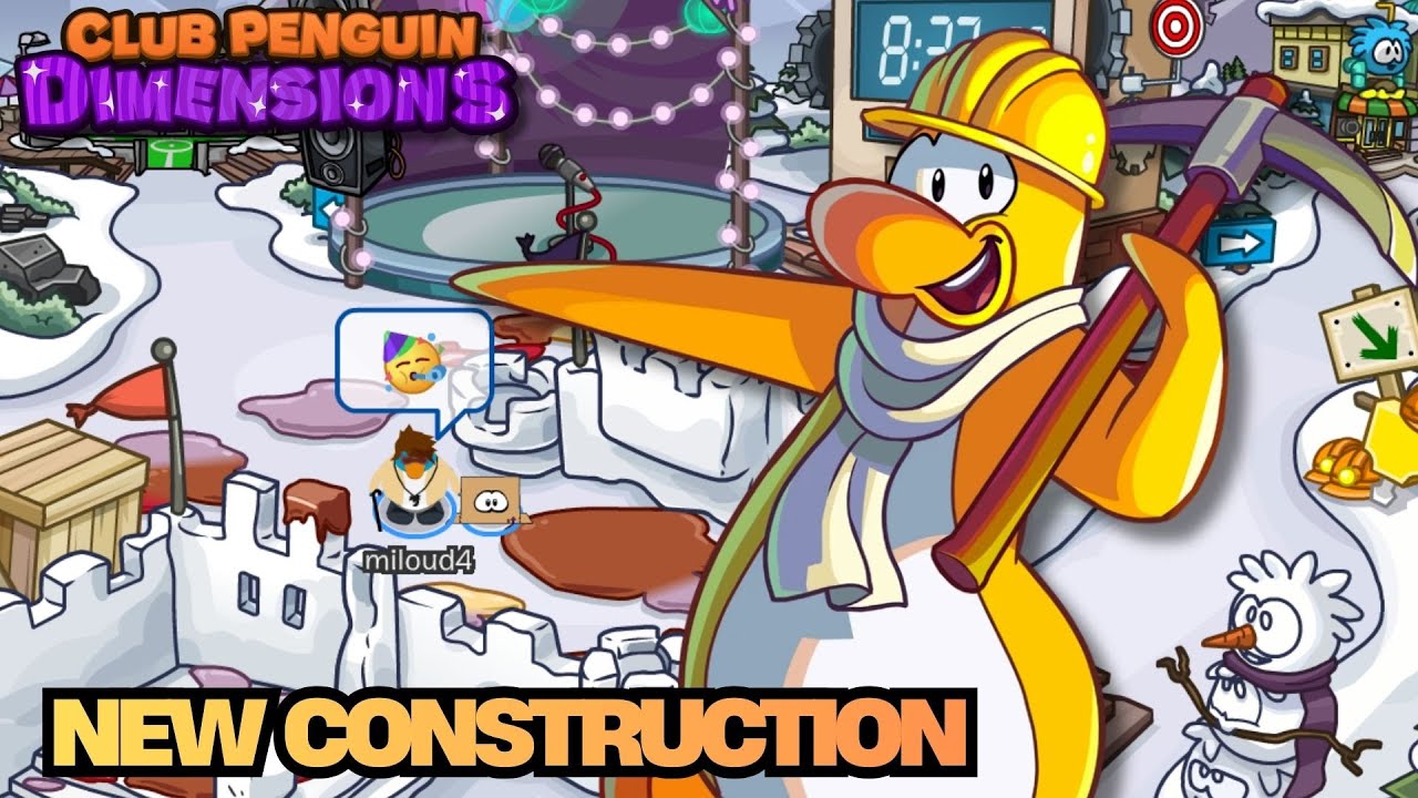 WHAT'S GOING ON AT SNOW FORTS? NEW CONSTRUCTION 🛠️ | CLUB PENGUIN ...