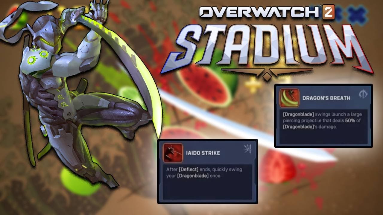 playing FRUIT NINJA on GENJI | Overwatch Stadium Genji Build - YouTube