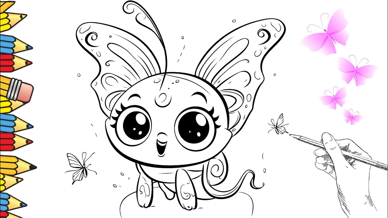 Learn to Draw a Colorful Butterfly | Kids Drawing Tutorial | How to ...