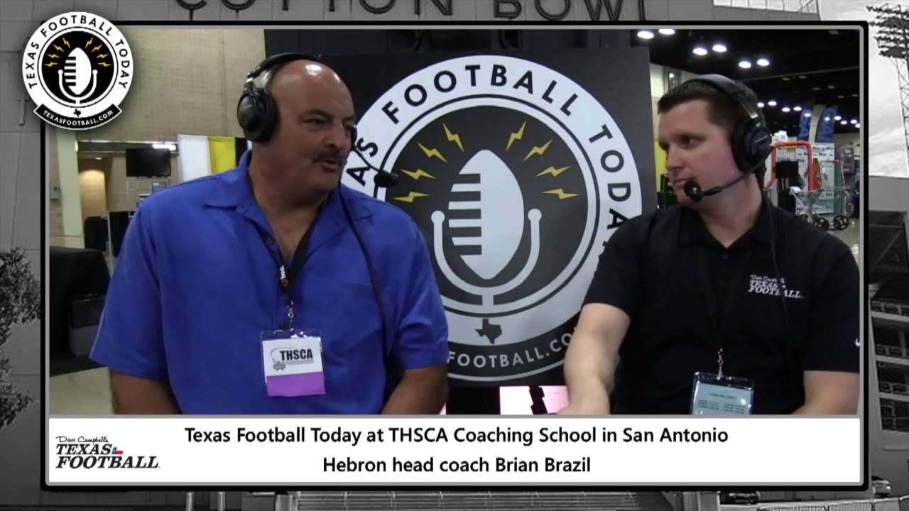 Texas Football Today Interview: Hebron head coach Brian Brazil - YouTube