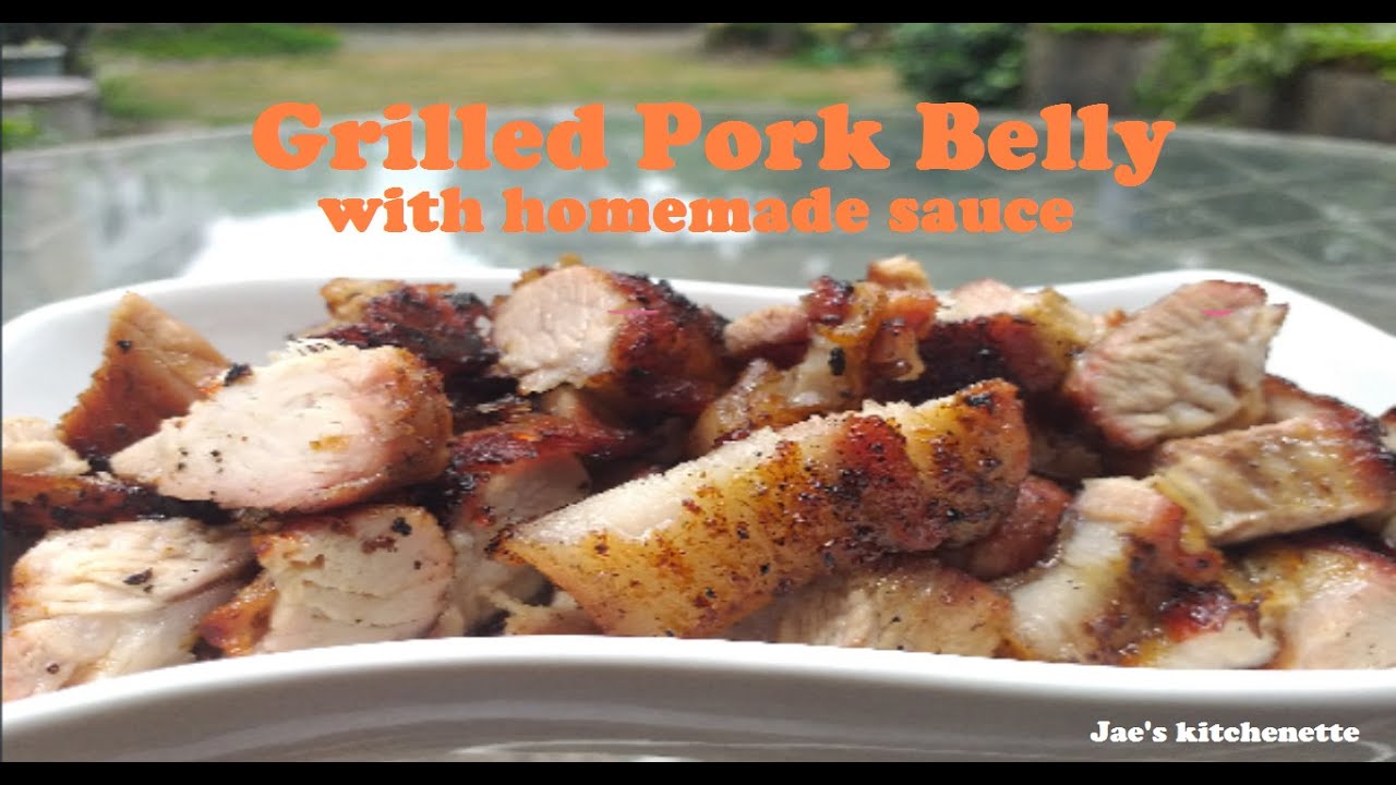 Inihaw na baboy ( Grilled Pork Belly with Homemade BBQ sauce ) | @ Jae ...