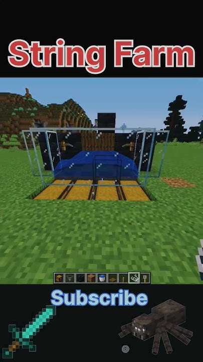 Unlimited String Farm /Minecraft/#minecraft #short - YouTube