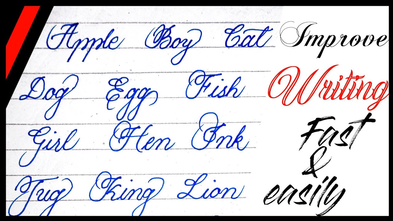 learn to write neat and clean handwriting like print ️ - YouTube