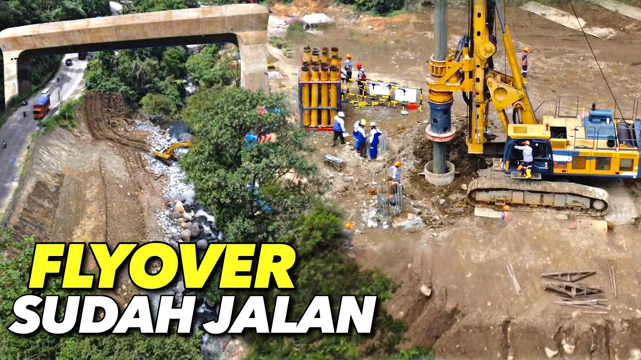 MEGA PROYEK, Pengeboran Tanah Flyover Sitinjau Lauik - YouTube