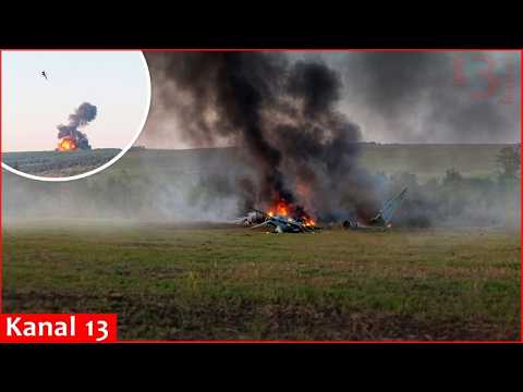 İrkutskdə qəzaya uğrayan Tu-22M3 bombardmançı təyyarənin YAXINDAN VİDEOSU