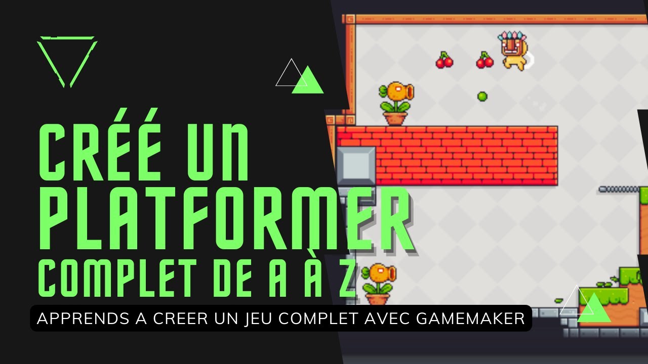 CRÉÉ ton JEU PLATFORMER COMPLET avec GAMEMAKER STUDIO - Épisode 0 ...