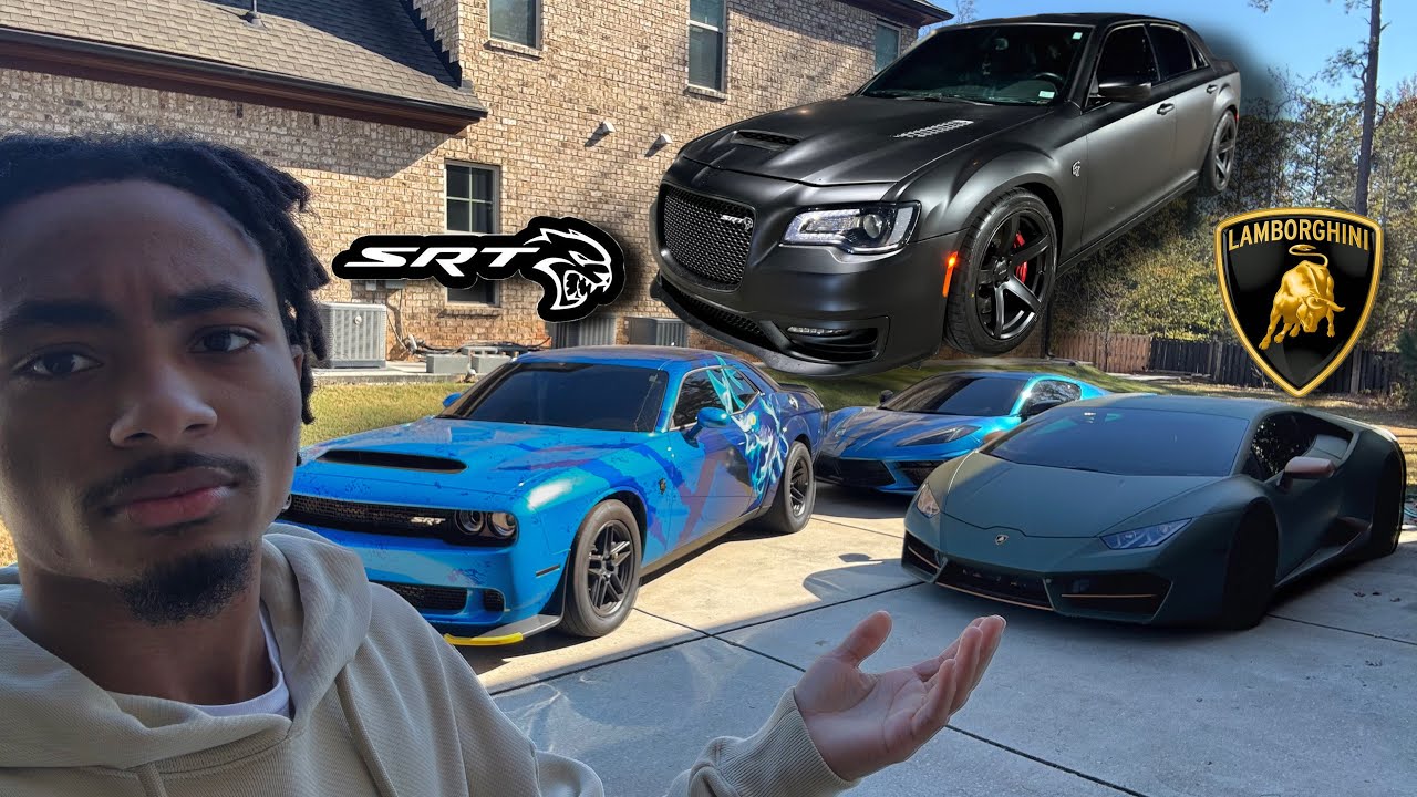 FINALLY REVEALING MY FULL CAR COLLECTION! + CHRYSLER 300 HELLCAT UPDATE ...